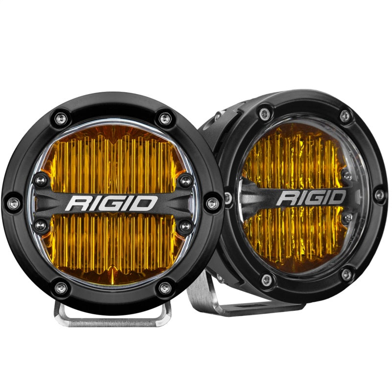 Rigid Industries 360-Series 4in LED SAE J583 Fog Light - Selective Yel